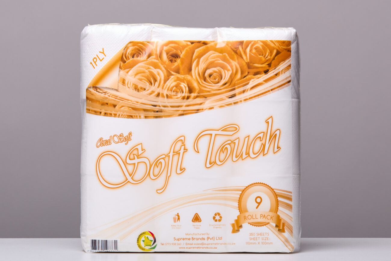 Soft Touch – 9 Roll Pack (1 Ply) - Supreme Brands